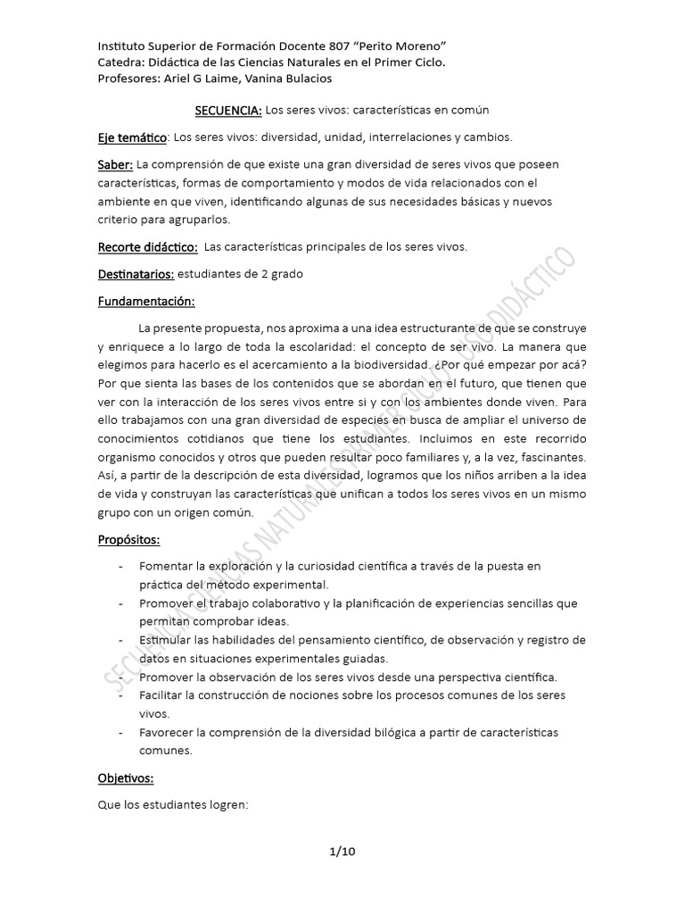 SECUENCIA_DIDACTICA_MODELO_-_CIENCIAS_NATURALES | PDF | Maestros | Observación