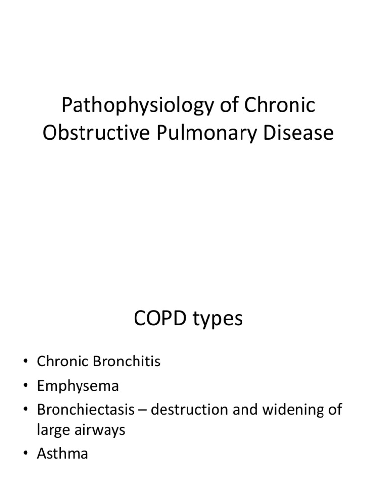 Pa Tho Physiology of COPD | PDF | Chronic Obstructive Pulmonary Disease ...
