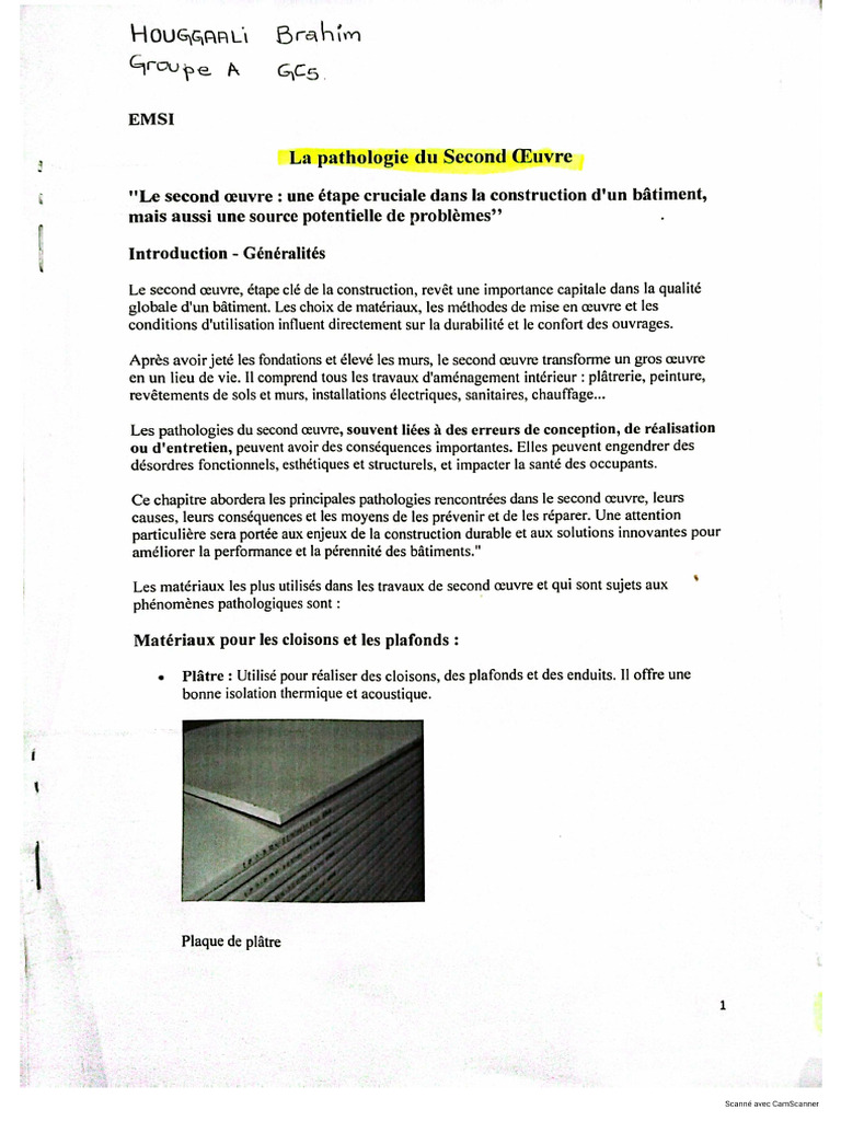 Pathologie Béton Armé - QSM Avec Correction | PDF