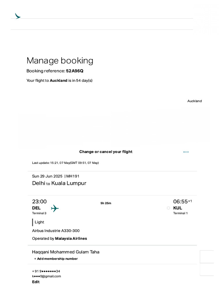 Cathay Pacific E Ticket HAQQANI | PDF | Aviation | Transport
