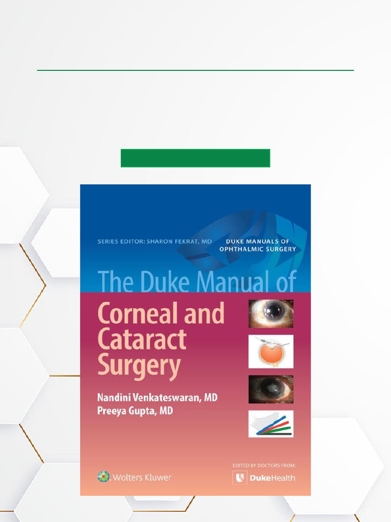 Duke Manual of Corneal & Cataract Surgery | PDF | Ophthalmology | Human Eye