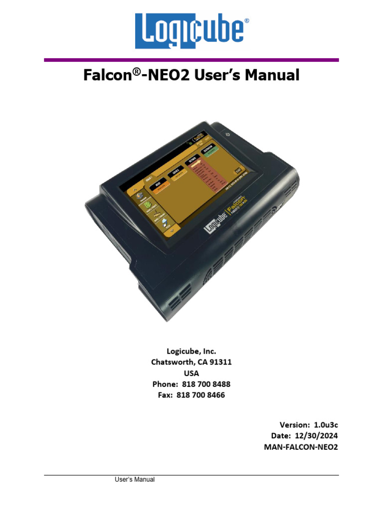 MAN Falcon NEO2 V1.0u3c - 1747662138408 | PDF | Usb | Solid State Drive