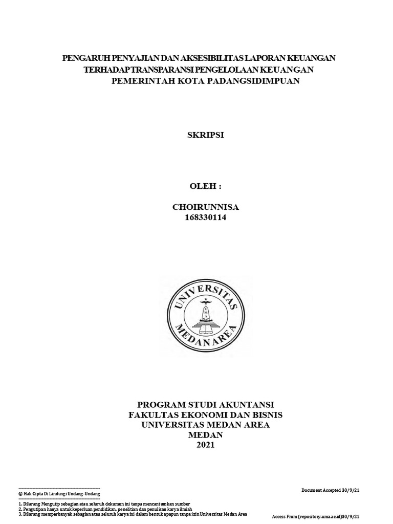 Contoh Skripsi Irma | PDF