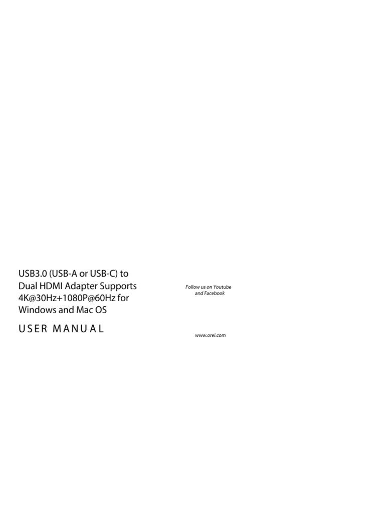 USBC3 Adaptermanual | PDF