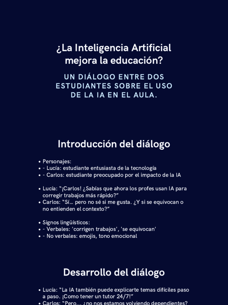 ¿La Inteligencia Artificial Mejora La Educación?: Un Diálogo Entre Dos ...