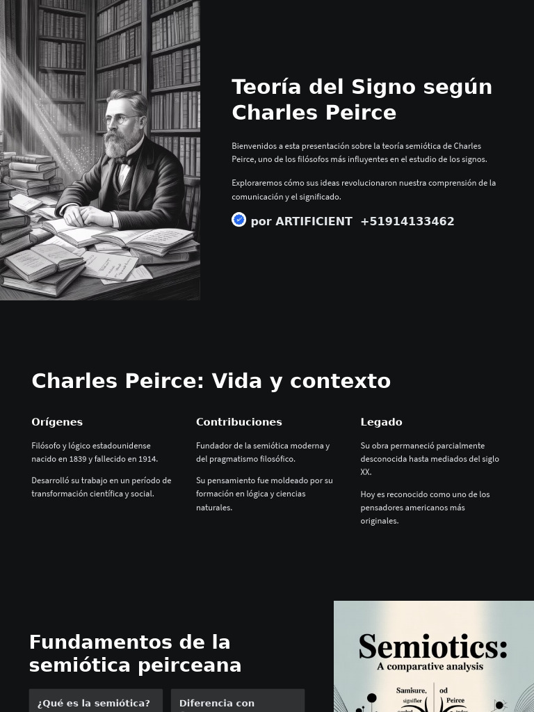 Teoría del Signo en Peirce | PDF | Charles Sanders Peirce | Semiótica