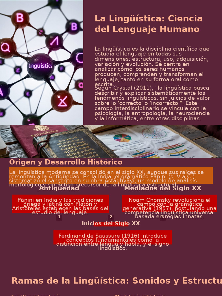 La Linguistica Ciencia Del Lenguaje Humano | PDF | Lingüística | Morfología (Lingüística)