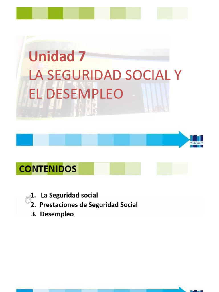 UD-7 FOL-IPE 24 SEGURIDAD SOCIAL Y DESEMPLEO | PDF | Jubilación | Pensión
