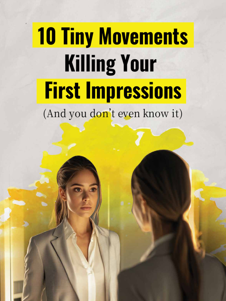 10 Body Language Mistakes to Avoid | PDF