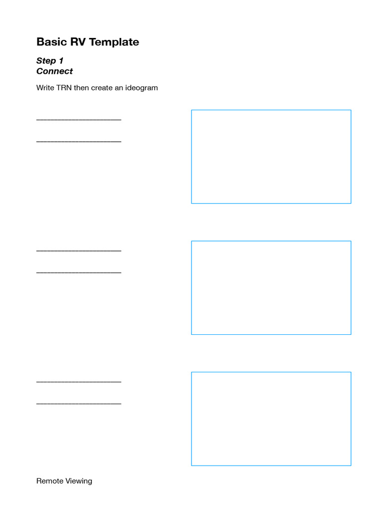 Remote Viewing Template | PDF