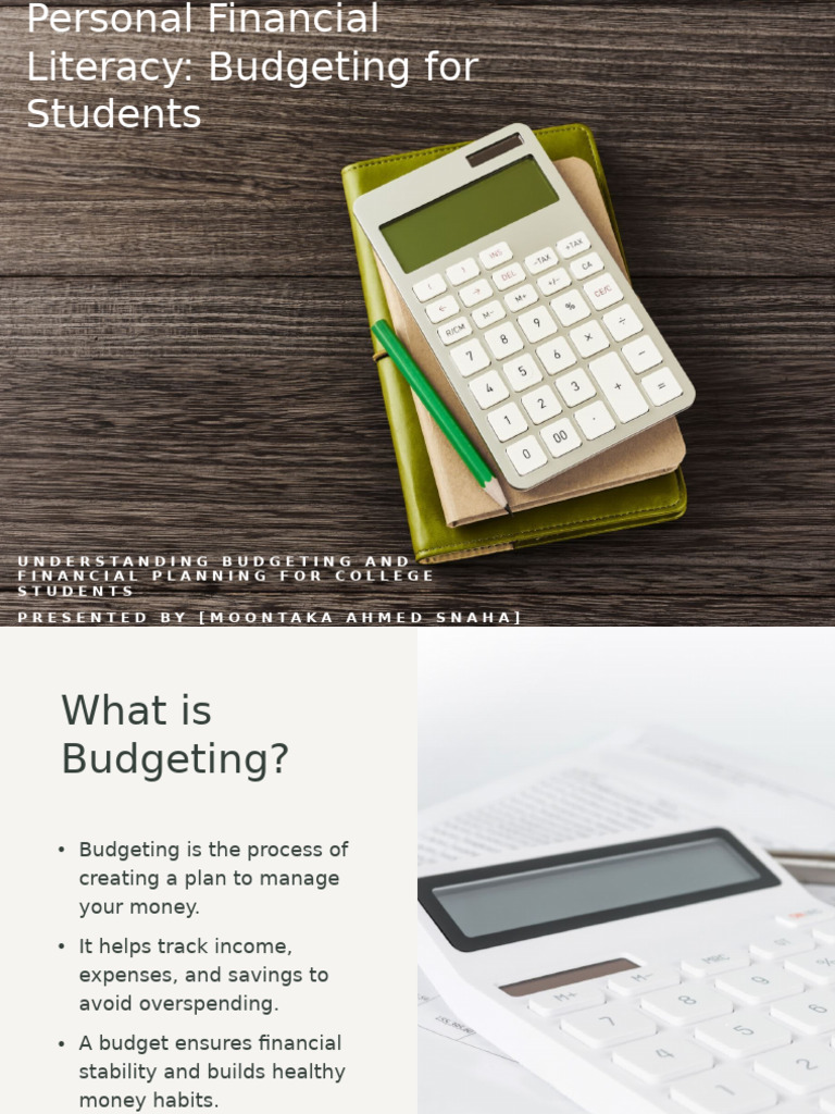 Personal Financial Literacy Budgeting | PDF