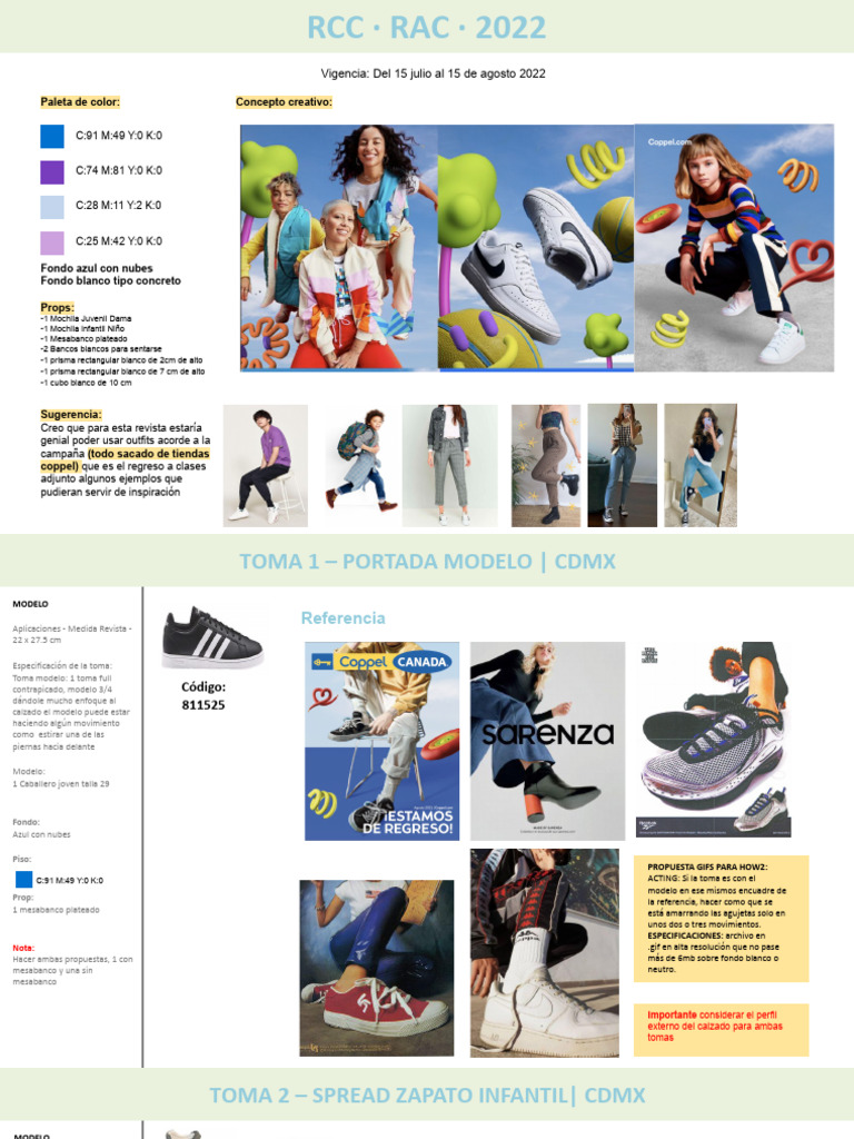 Brief Modelo RCC RAC 2022 | PDF | Calzado | Softlines (venta minorista)