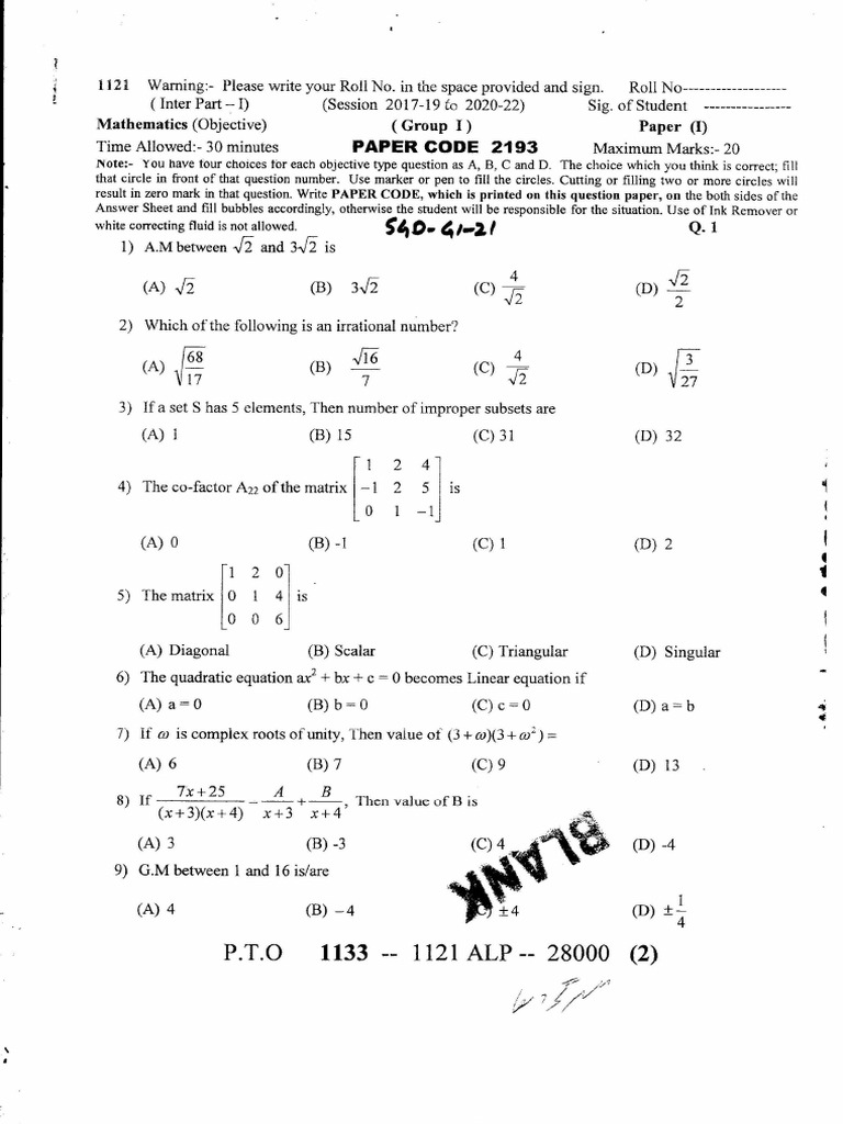 Mathematics 11 SGD (G1+G2) 21 | PDF