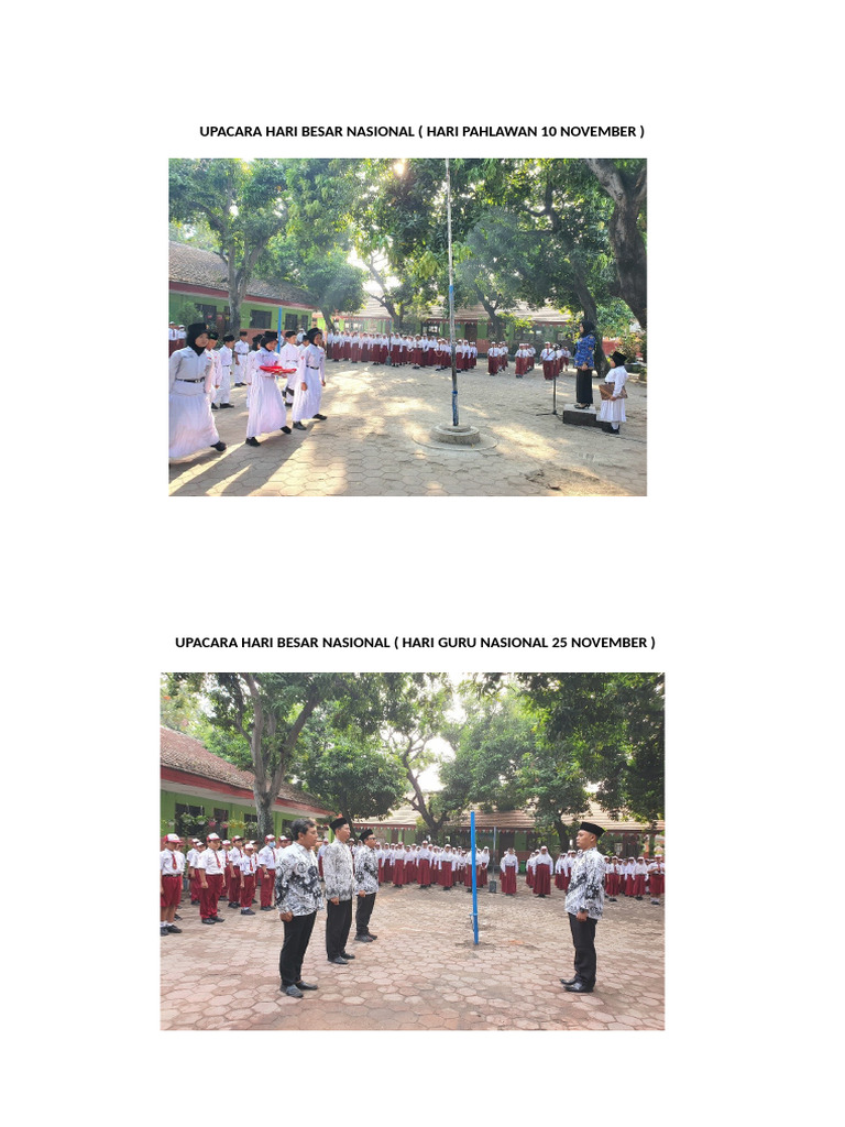 Upacara Hari Besar Nasional | PDF