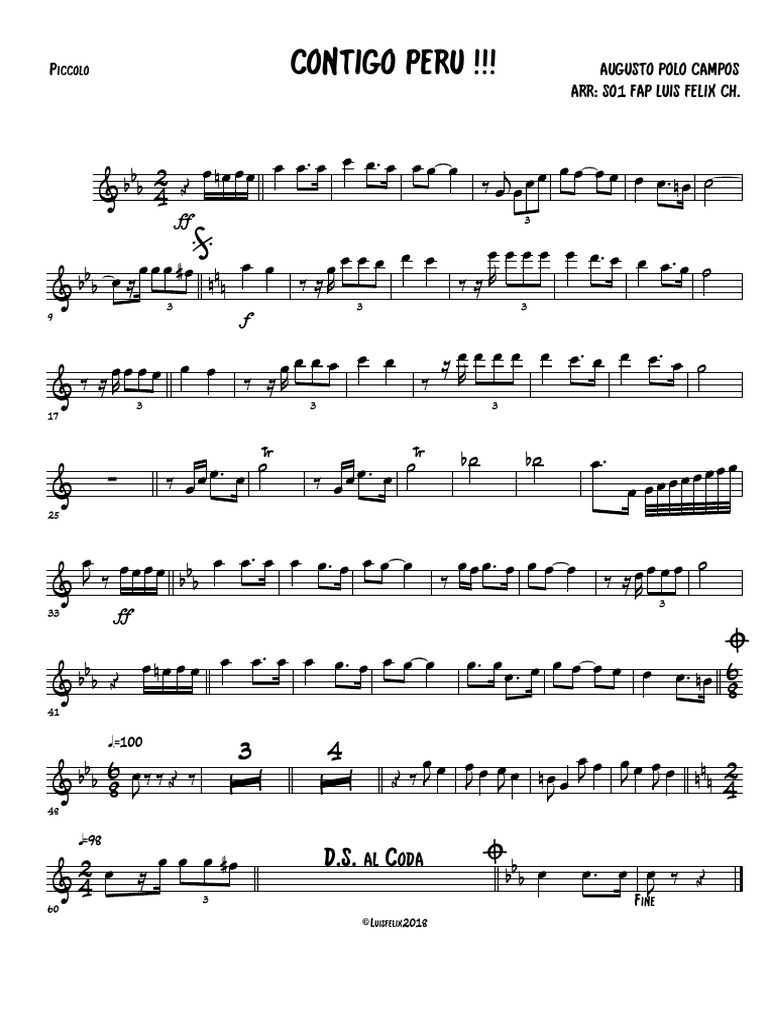 Contigo Peru Marcha | PDF