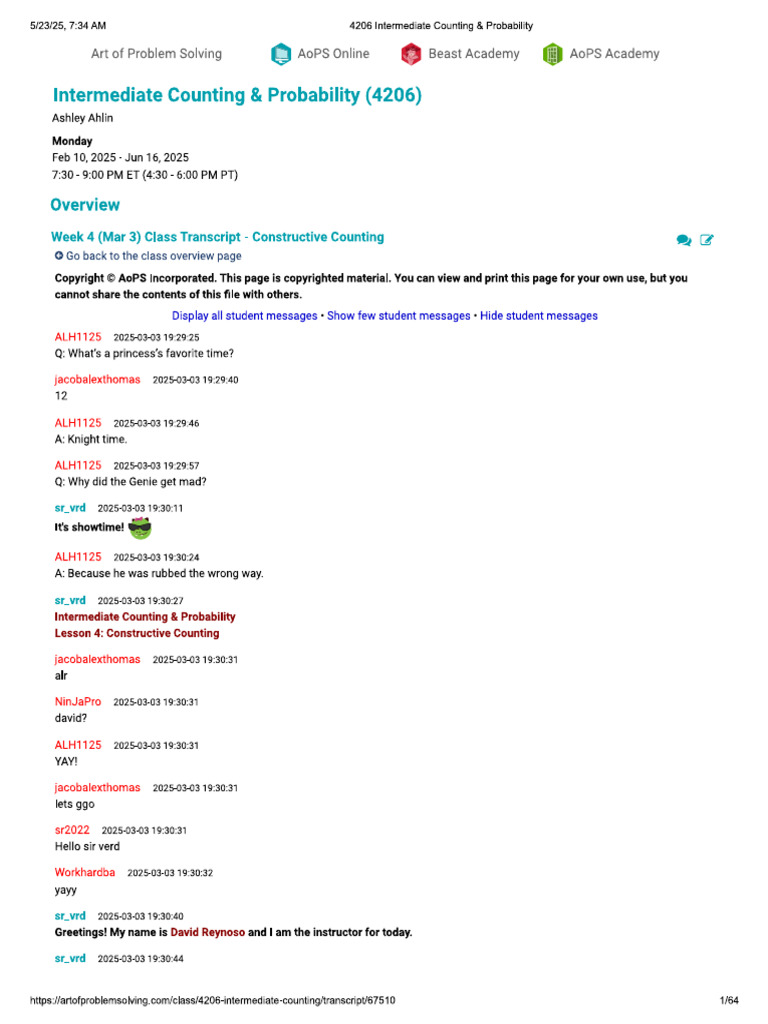 Week 4 Constructive Counting | PDF