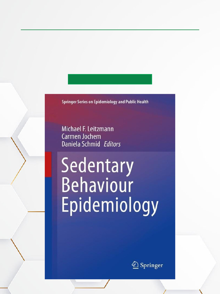 Sedentary Behaviour Epidemiology Textbook PDF Download | PDF | Sedentary Lifestyle | Metabolic ...