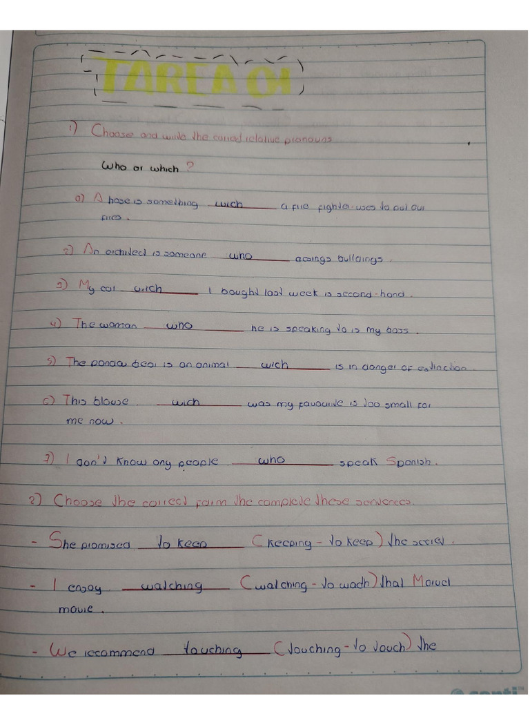 Tarea 01 - Sarai Sánchez - Inglés | PDF