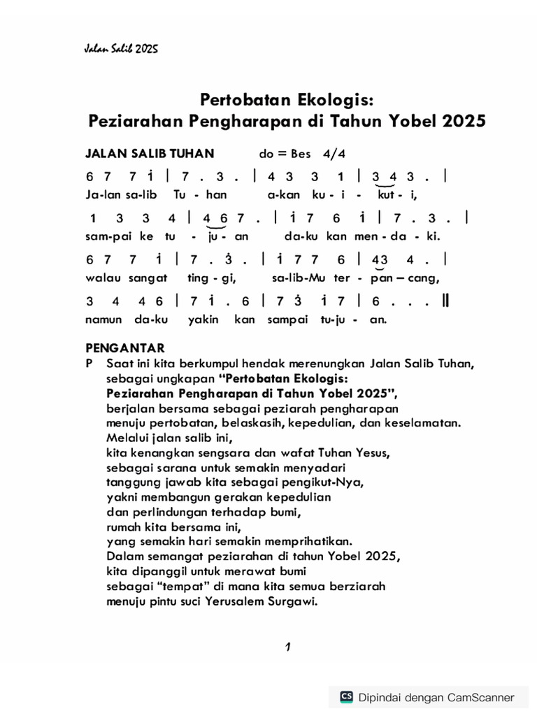 Jalan Salib Tahun Yobel | PDF