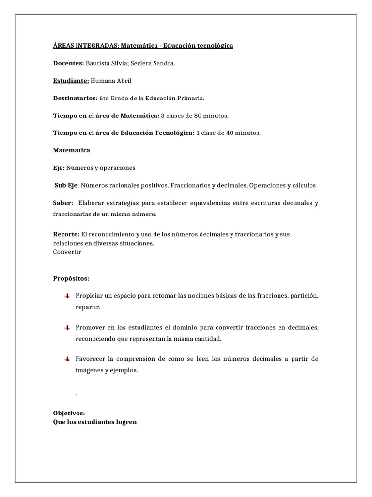 SD - Matematica y Ed Tecnologica - Humana Abril | PDF | Balanza | Enseñando