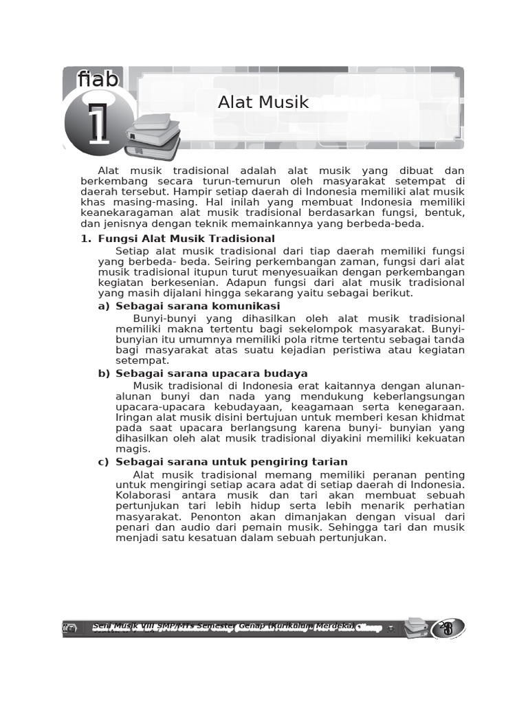 Keanekaragaman Alat Musik Tradisional | PDF