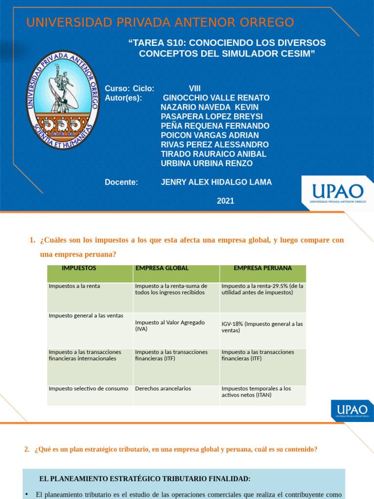 Tarea S10 | PDF | Impuestos | Business