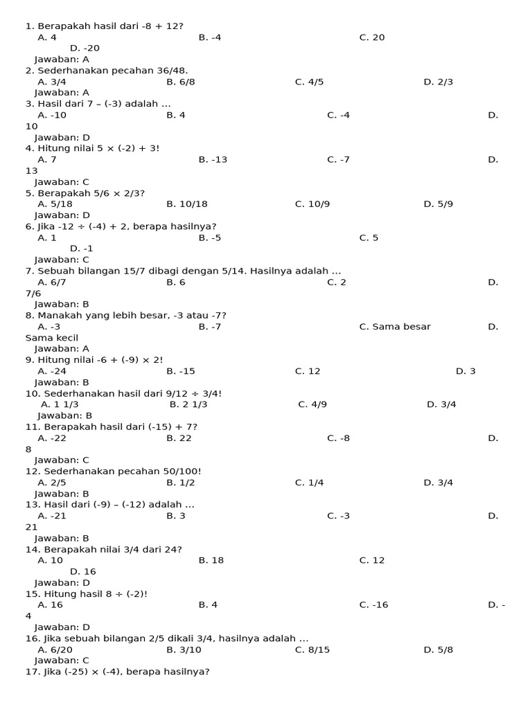 Soal Matematika Eva | PDF