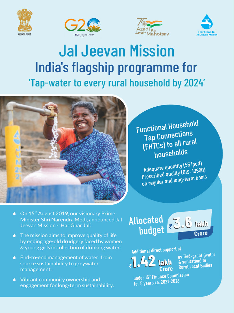 Jal Jeevan Mission Progress Report | PDF | Transparent Materials ...