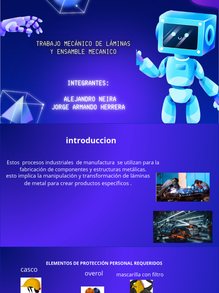 Blue Futuristic Illustrative Artificial Intelligence Project Presentation | PDF | Soldadura ...
