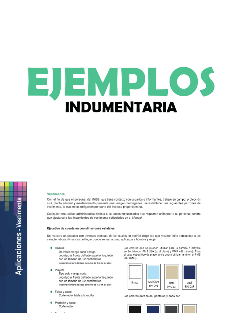 Indumentaria Ejemplos | PDF