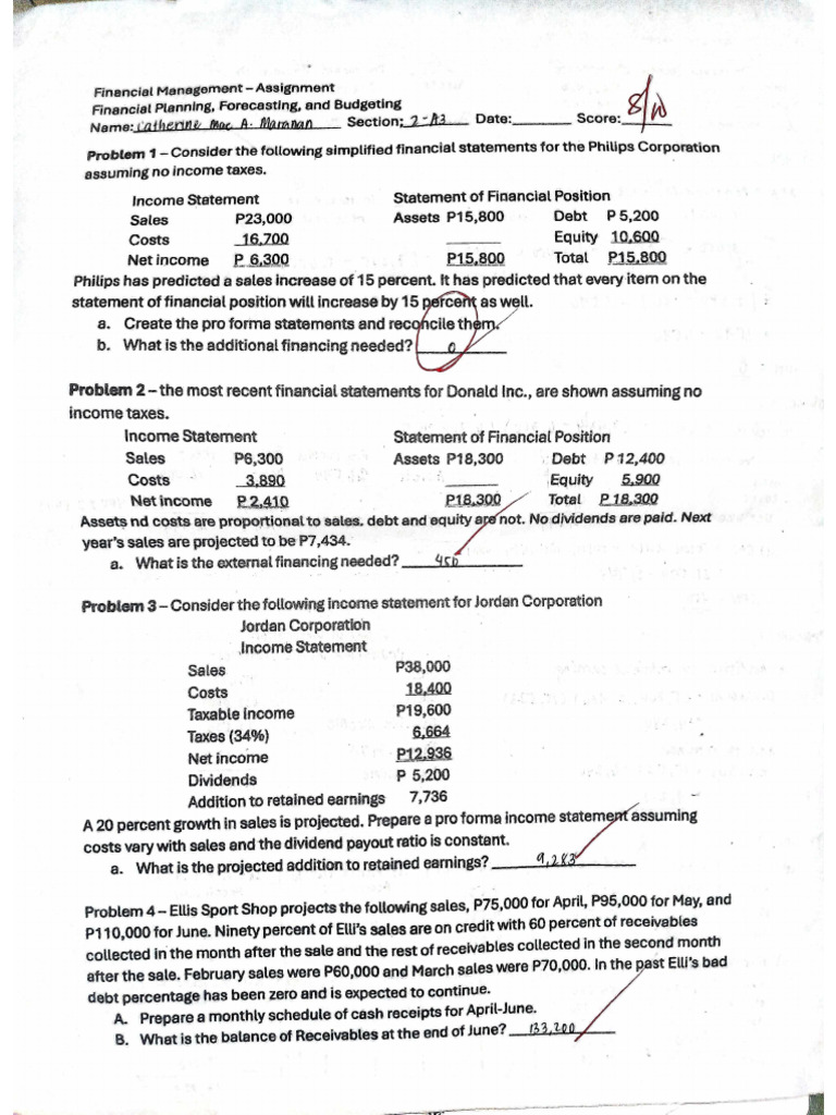 FM Midterm Activities | PDF