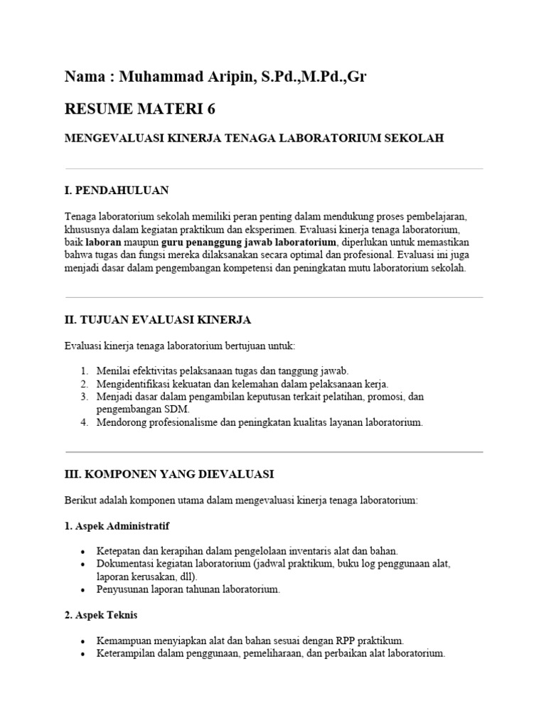 Resume Materi 6 | PDF