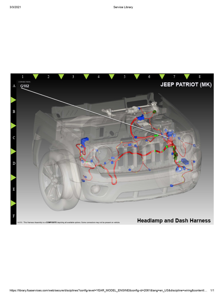 Jeep Patriot Headlamp Wiring Harness Guide | PDF