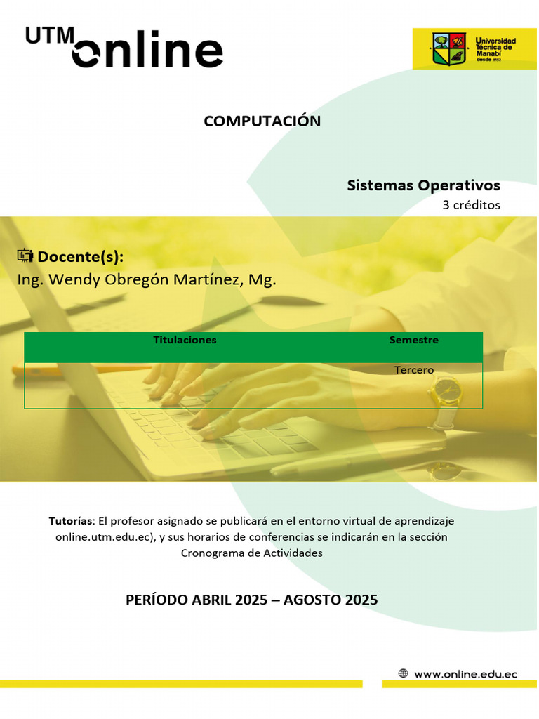 SO-U1-Compendio 2024-S1 | PDF | Sistema operativo | Programa de computadora