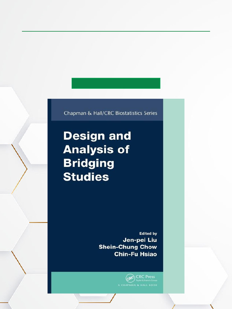 Design and Analysis of Bridging Studies, 1st Edition Full Access ...
