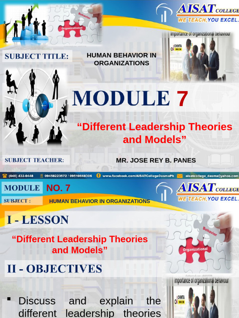 DMK Module7 Prel2 Hbo 101 | PDF | Leadership | Transformational Leadership