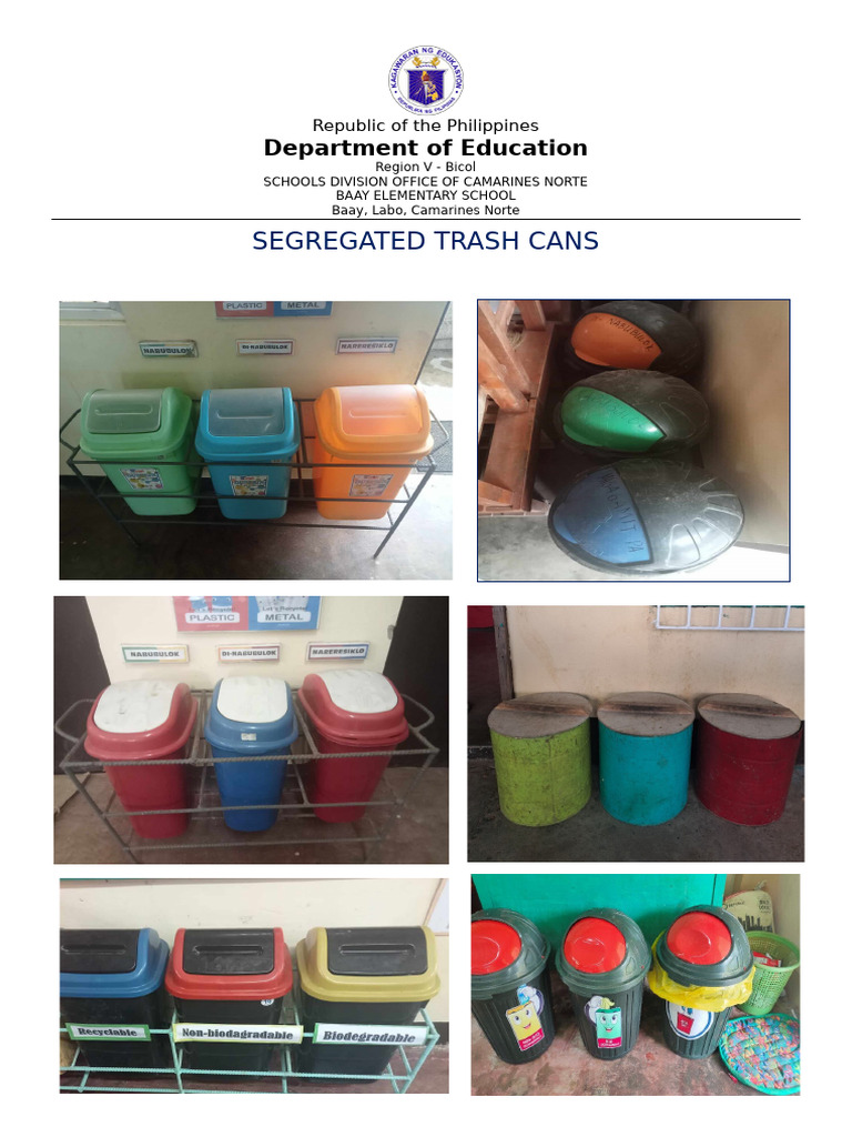 Box 23 Segreagated Trash Cans | PDF