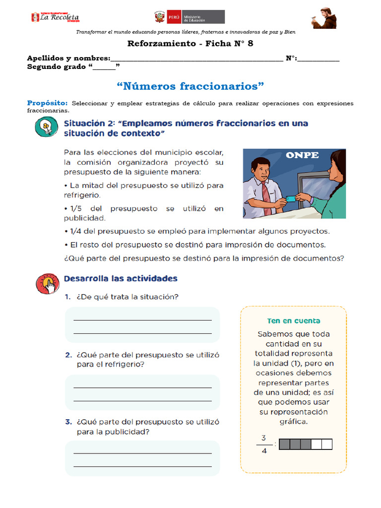 2do - Ficha 8 - Refuerzo - 2025 | PDF
