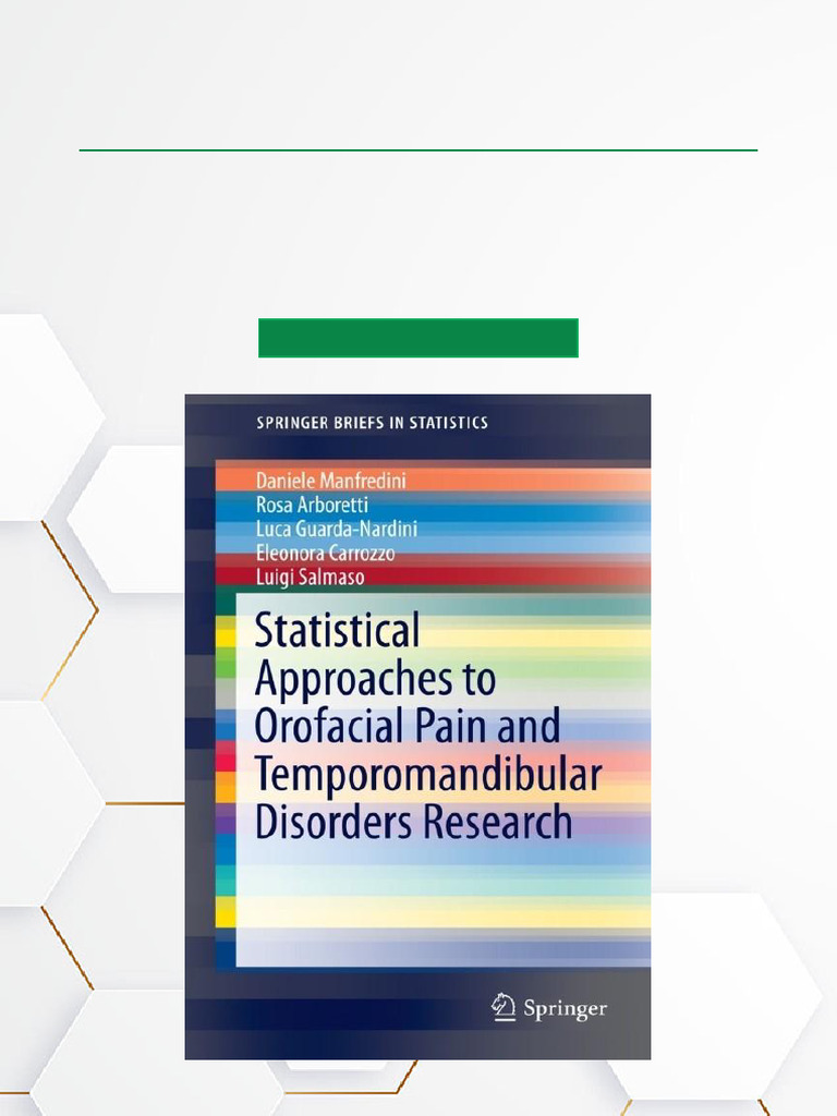 Statistical Approaches to Orofacial Pain and Temporomandibular Disorders Research Digital PDF ...