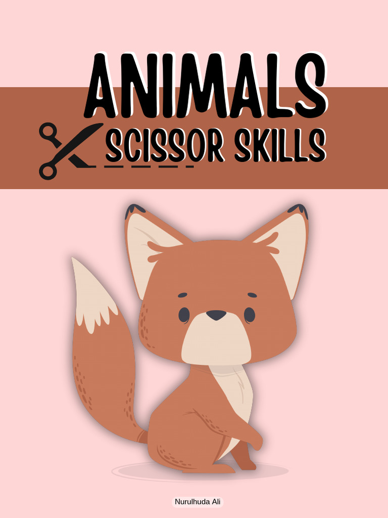 Animals Scissor Skills | PDF