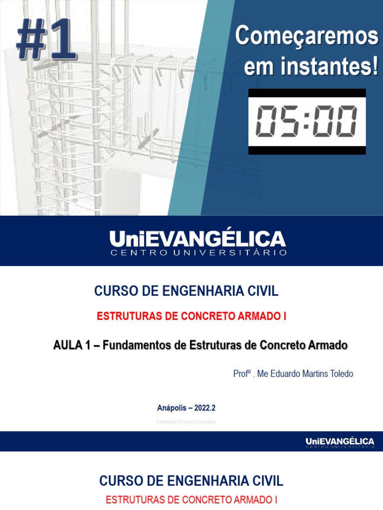 Aula1 Fundamentosdeestruturasdeconcretoarmado 221031133309 b740f465 | PDF | Concreto | Módulo de ...