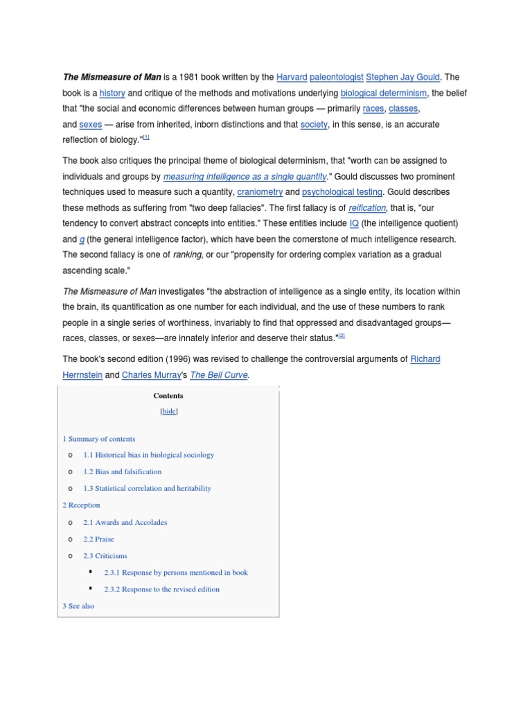 Critique of Biological Determinism | PDF | Nature Versus Nurture | Heritability