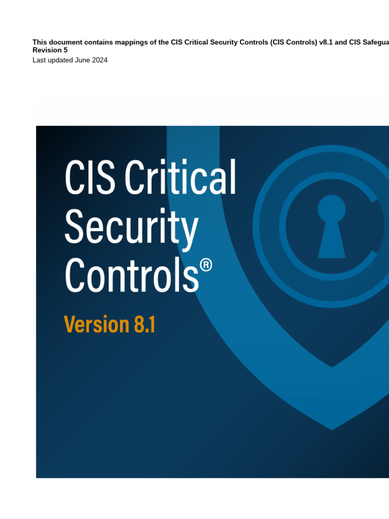 CIS Controls v8.1 Mapping to NIST SP 800 53 Rev 5 Moderate and Low Ba | PDF | Information ...