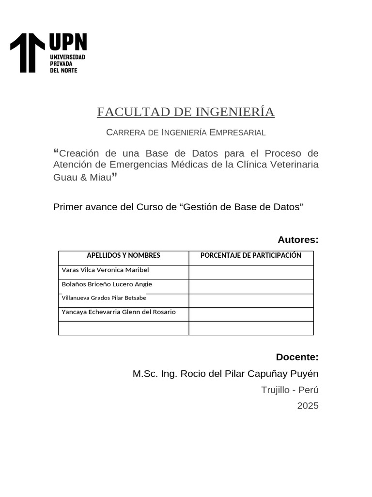 PRIMER AVANCEee | PDF | Bases de datos | Base de datos relacional