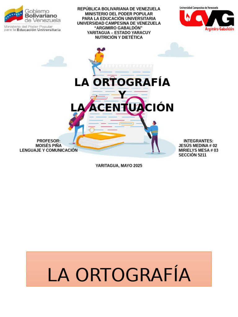 Ortografía y Acentuación en Español | PDF | Ortografía | Palabra