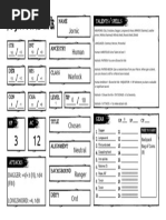 ShadowDark Fillable Character Sheet | PDF