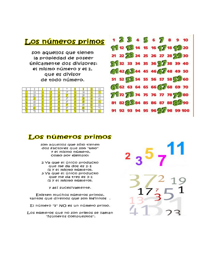 6B_matematicas_numeros primos y compuesto | PDF