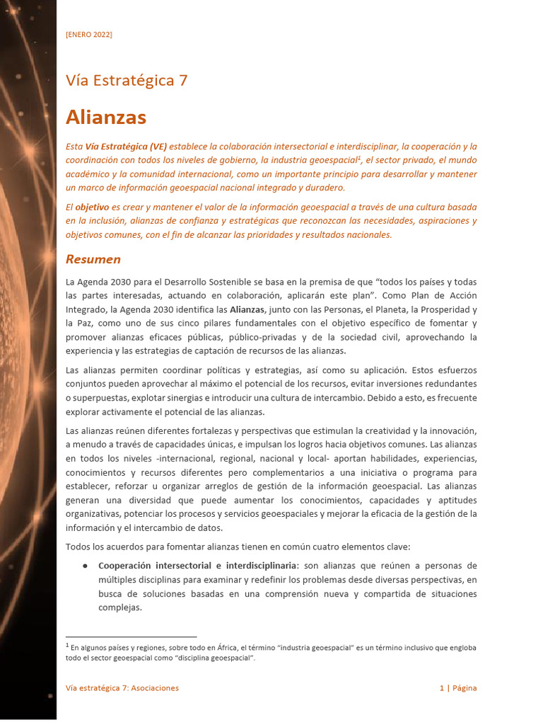 SP SP7 Alianzas | PDF | Gestión de la información | Sistema de ...