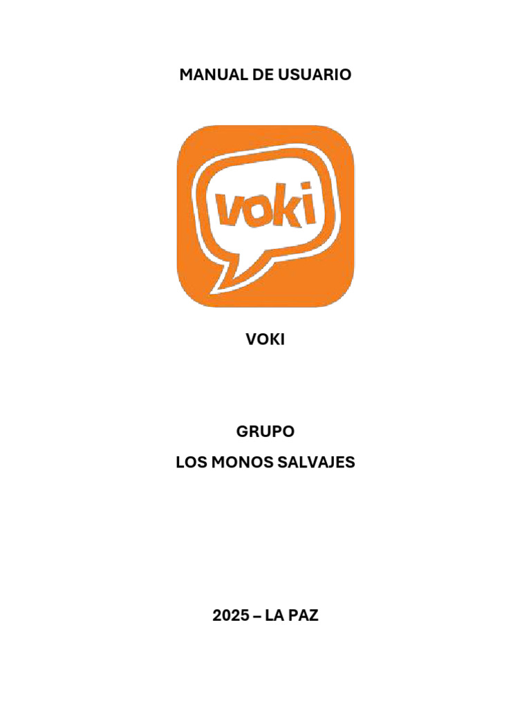 MANUAL DE USUARIO Voki | PDF