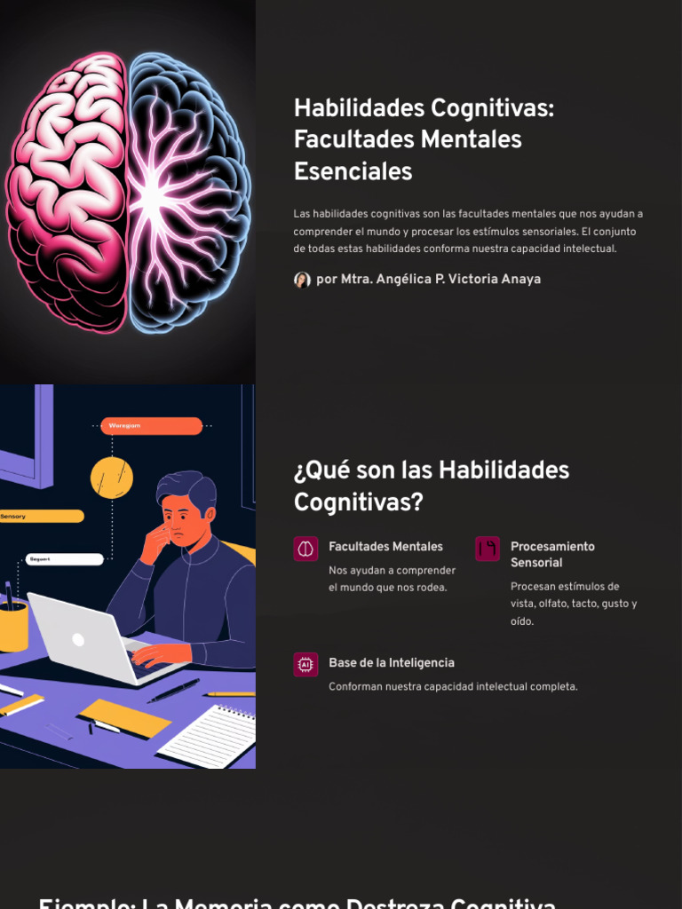Habilidades Cognitivas Facultades Mentales Esenciales | PDF | Las emociones | Memoria
